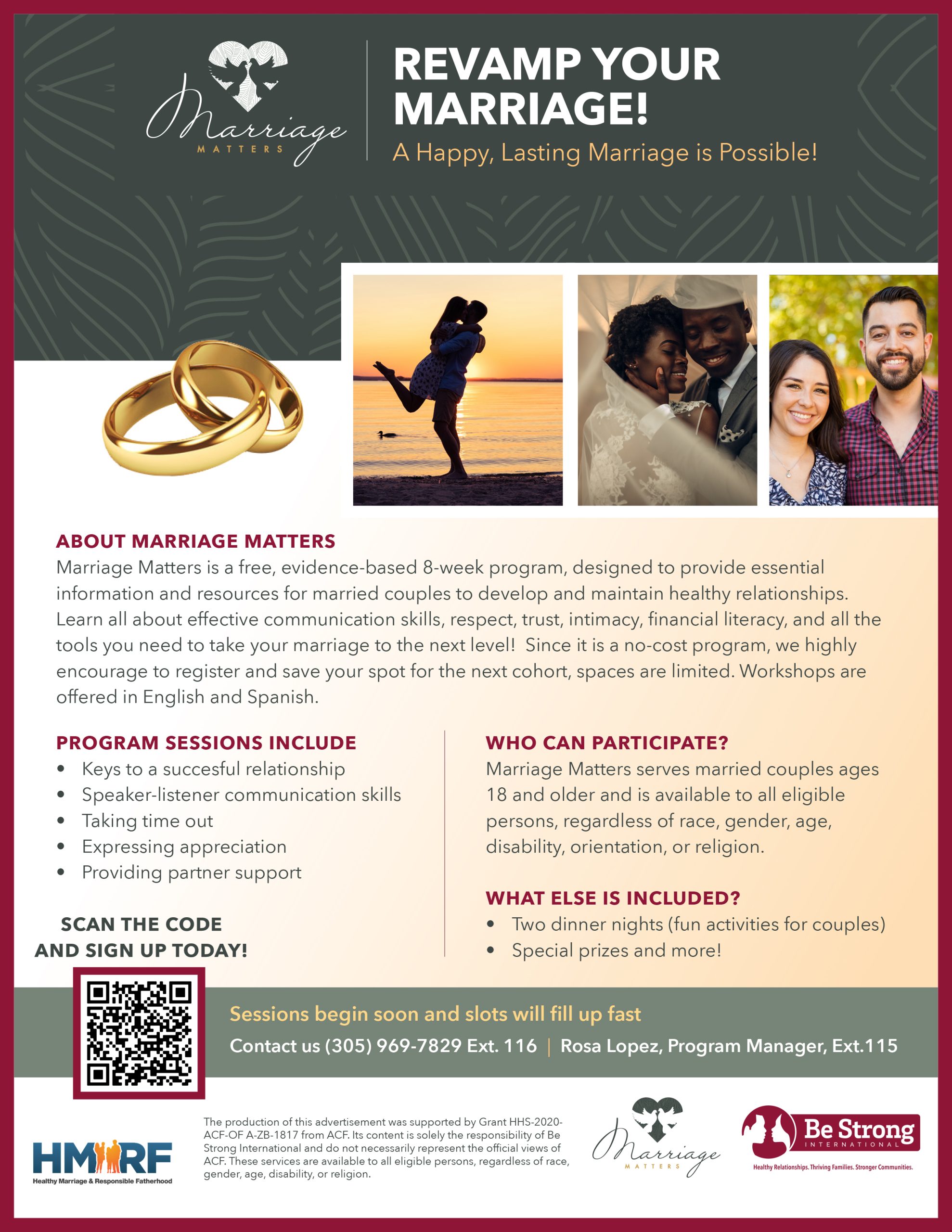 Marriage Matters Program Miami - Be Strong International